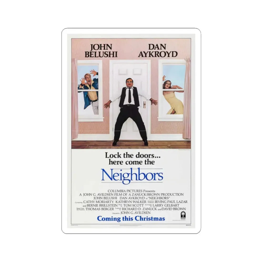 Neighbors 1981 Movie Poster - STICKER Vinyl Kiss-Cut Decal | Shop ...