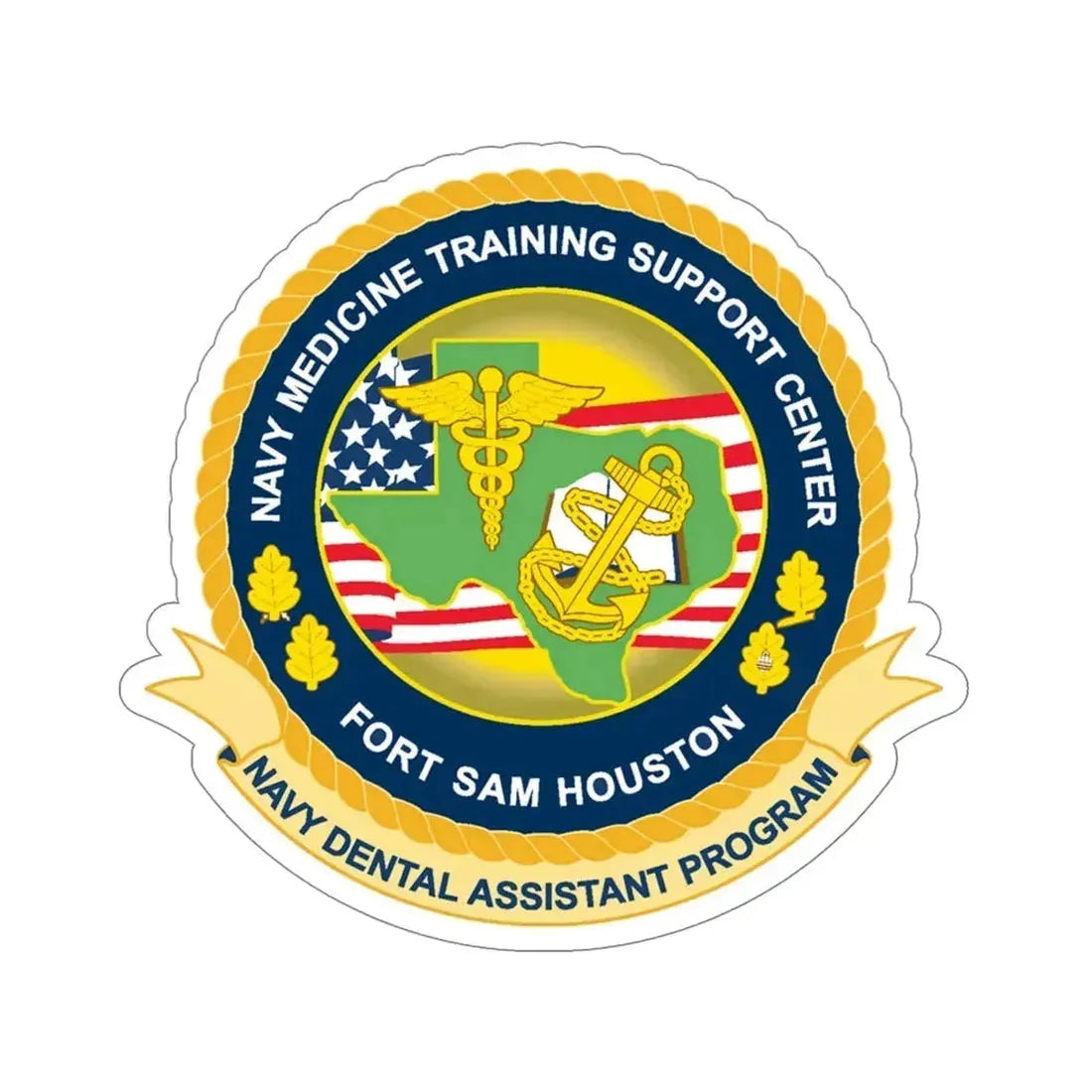 NMTSC Fort Sam Houston NDAP (U.S. Navy) STICKER Vinyl Die-Cut Decal ...