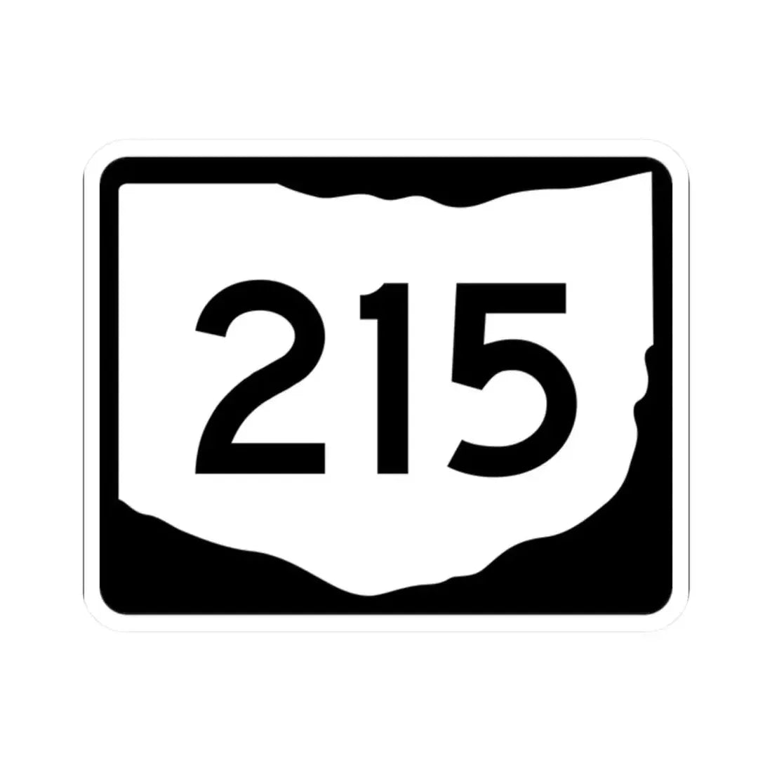OH-215 (Ohio) (Road Sign) STICKER Vinyl Kiss-Cut Decal – The Sticker Space