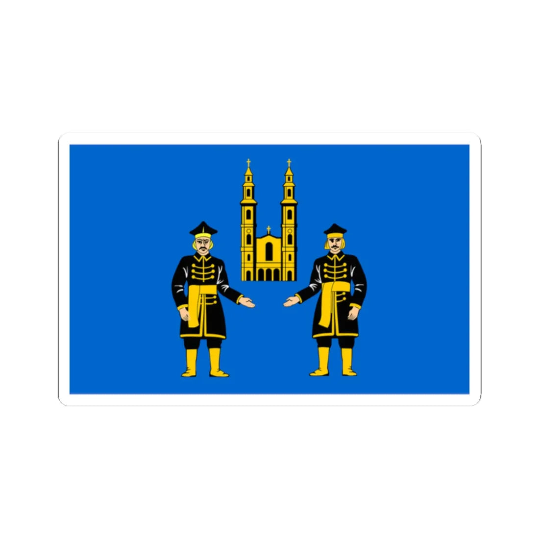 POL Piekary Slaskie flag 1 (Poland) STICKER Vinyl Kiss-Cut Decal – The ...