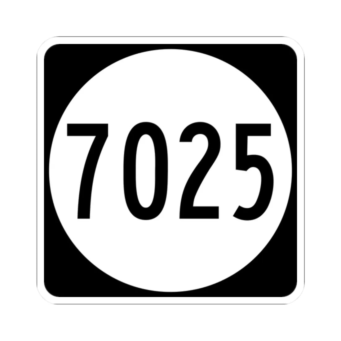 PR tertiary 7025 (Puerto Rico) (Road Sign) STICKER Vinyl Kiss-Cut Deca ...