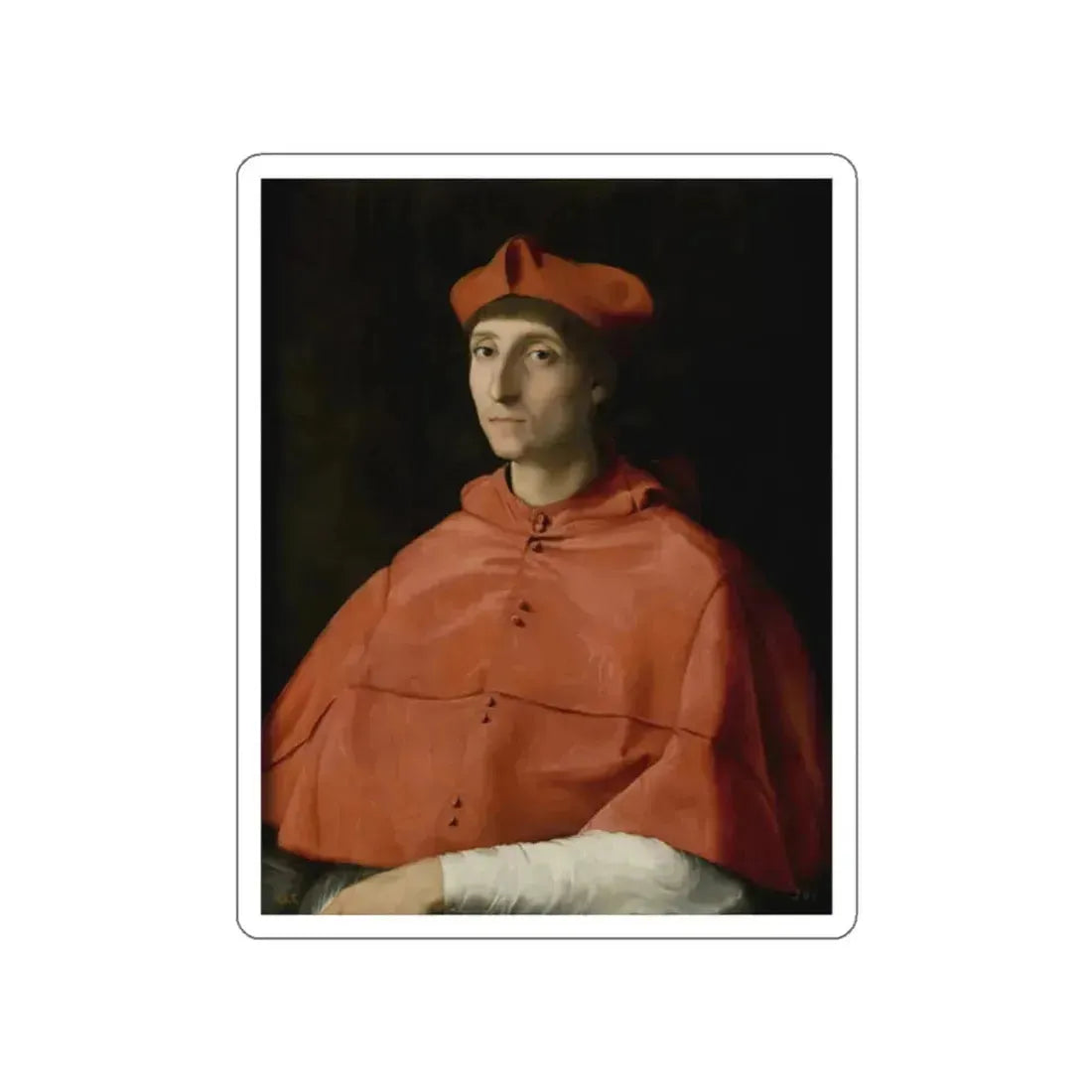 RAFFAELLO Sanzio - Raphael The Cardinal (Artwork) STICKER Vinyl Die-Cut ...