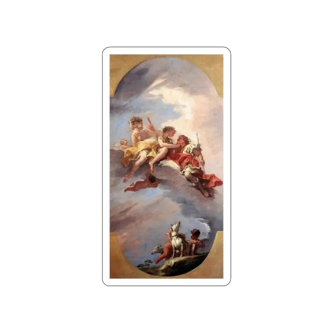 RICCI, Sebastiano - Venus and Adonis (Artwork) STICKER Vinyl Die-Cut ...