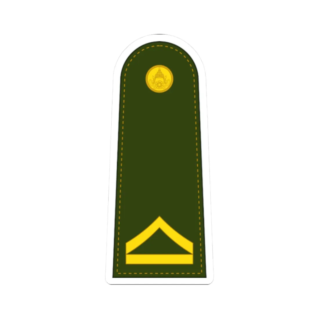 RTA OR 7 Master Sergeant 3rd Class (Thailand) (Military Rank) STICKER ...