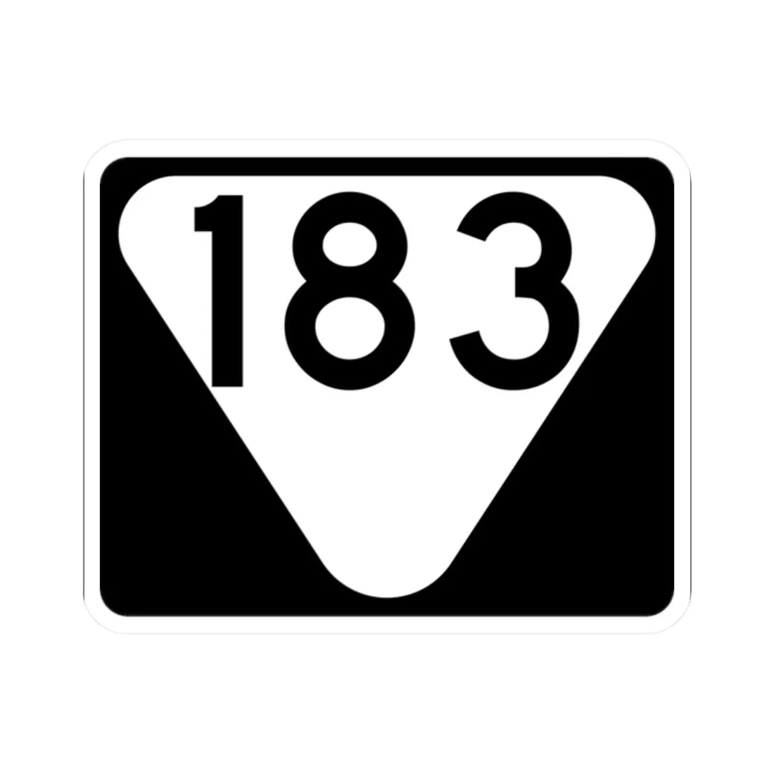 Secondary Tennessee 183 (Tennessee) (Road Sign) STICKER Vinyl Kiss-Cut ...