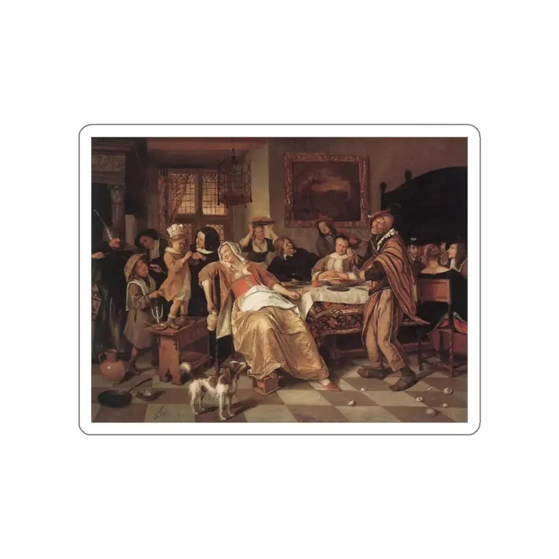 STEEN, Jan - The Bean Feast (Artwork) STICKER Vinyl Die-Cut Decal ...