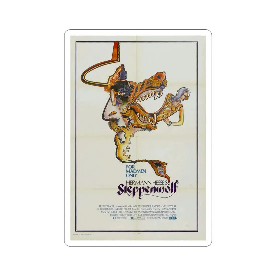 Steppenwolf 1974 Movie Poster STICKER Vinyl Die-Cut Decal | Shop ...