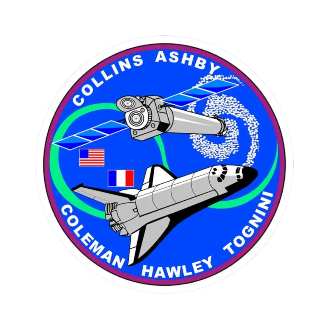 STS 93 (NASA) STICKER Vinyl Kiss-Cut Decal | Shop Stickers, Wall Art ...