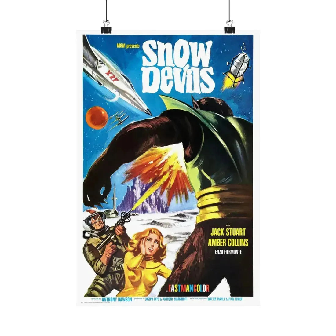 THE SNOW DEVILS 1965 - Paper Movie Poster | Shop Stickers, Wall Art ...