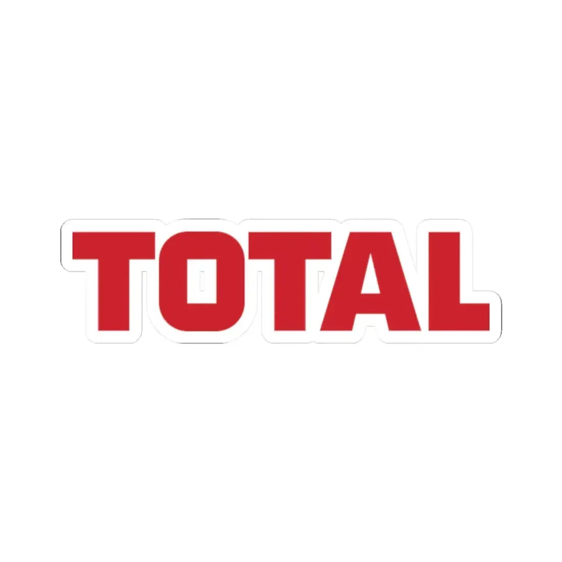 Total (old) (Logo) STICKER Vinyl Kiss-Cut Decal | Shop Stickers, Wall ...