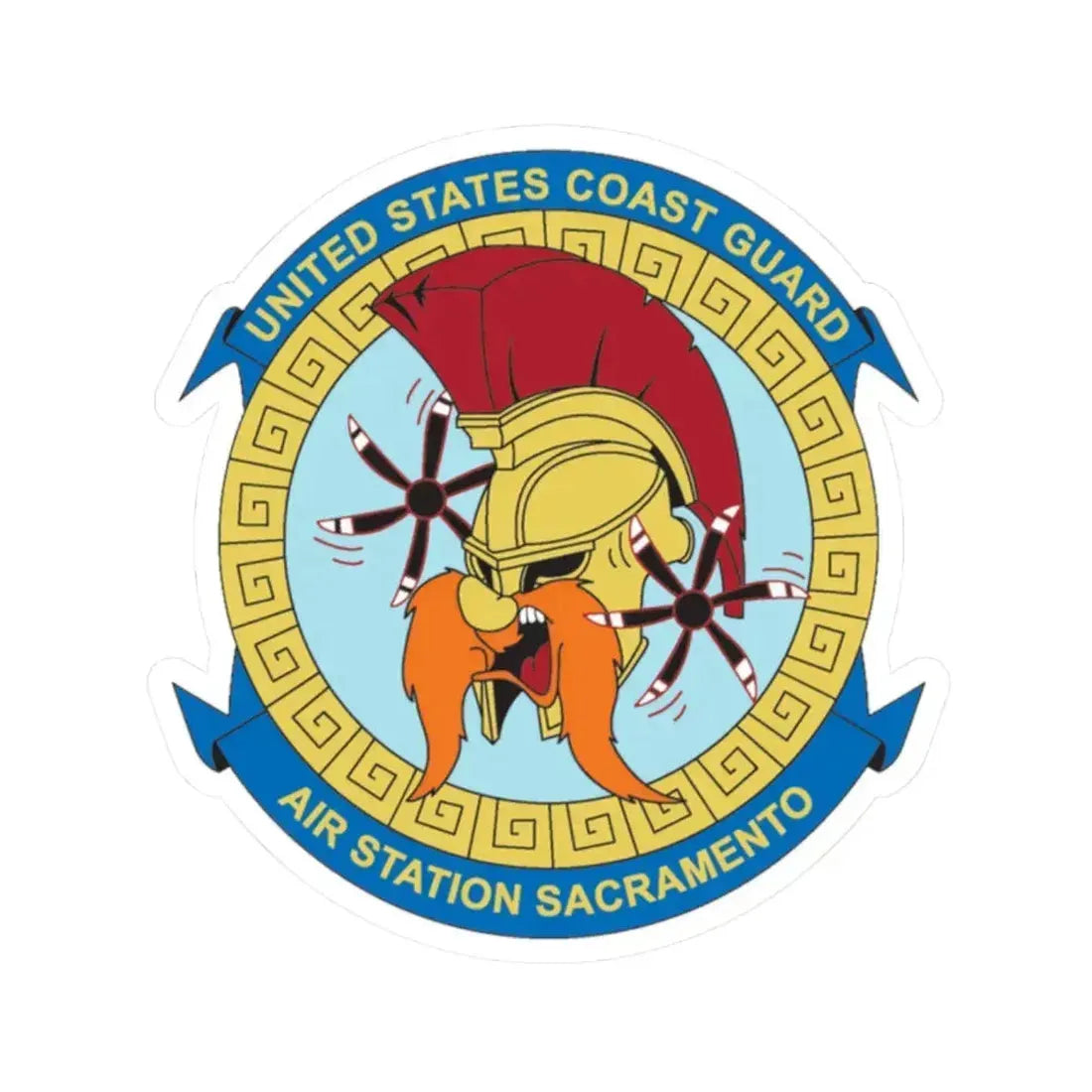USCG AS Sacramento CA (U.S. Coast Guard) STICKER Vinyl Kiss-Cut Decal ...