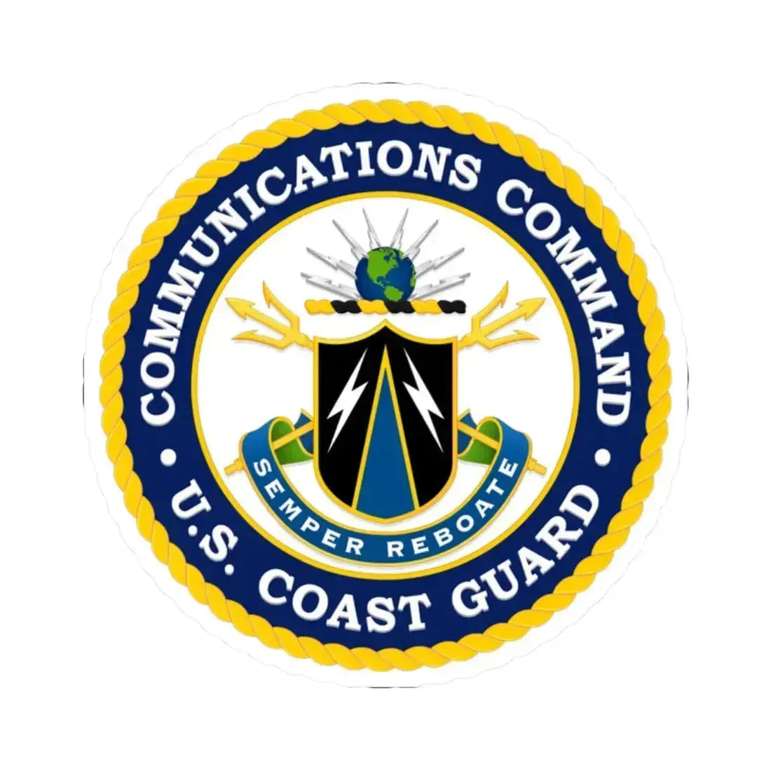 USCG Communications Command (U.S. Coast Guard) STICKER Vinyl Kiss-Cut ...