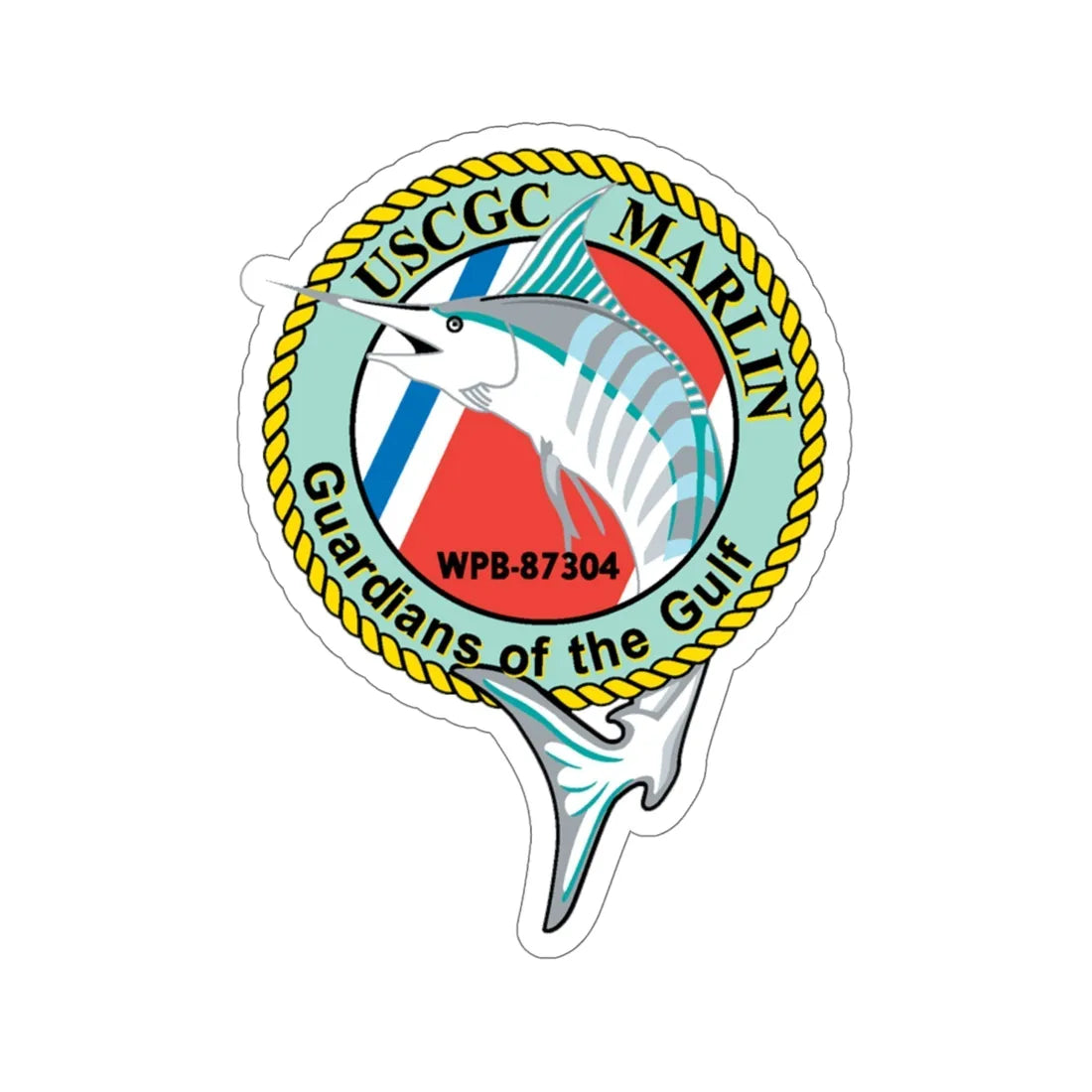 USCG Marlin WPB 87304 (U.S. Coast Guard) STICKER Vinyl Die-Cut Decal ...