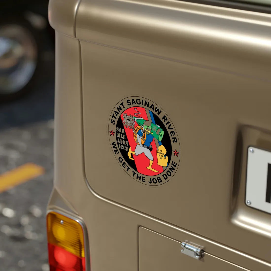 USCG STANT Saginaw River NEW 09 (U.S. Coast Guard) Transparent STICKER ...