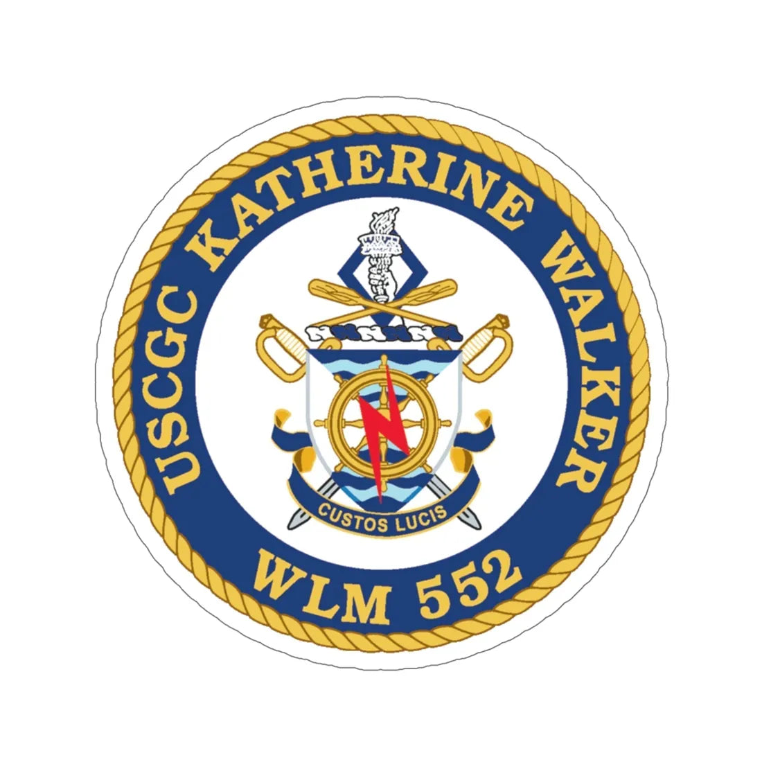 USCGC Kathrine Walker WLM 552 (U.S. Coast Guard) STICKER Vinyl Die-Cut ...