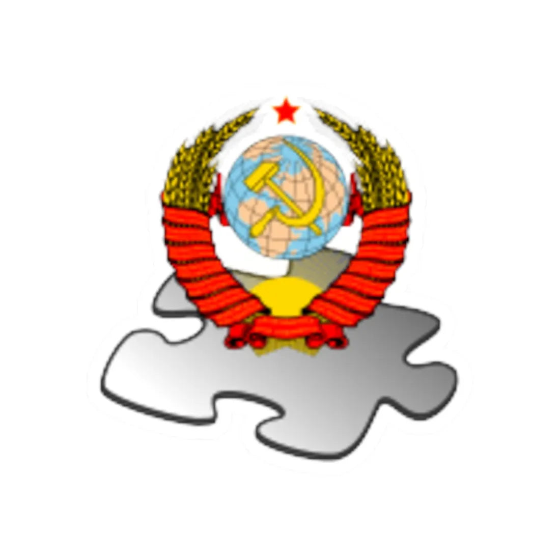 Ussr template (Soviet Union) (Coat of Arms) STICKER Vinyl Kiss-Cut Dec ...