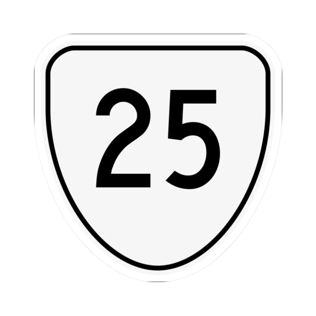 Virginia 25 1956 (Virginia) (Road Sign) STICKER Vinyl Kiss-Cut Decal ...