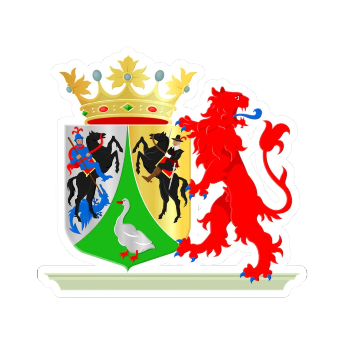 Westerkoggenland wapen (Netherlands) (Coat of Arms) STICKER Vinyl Kiss ...